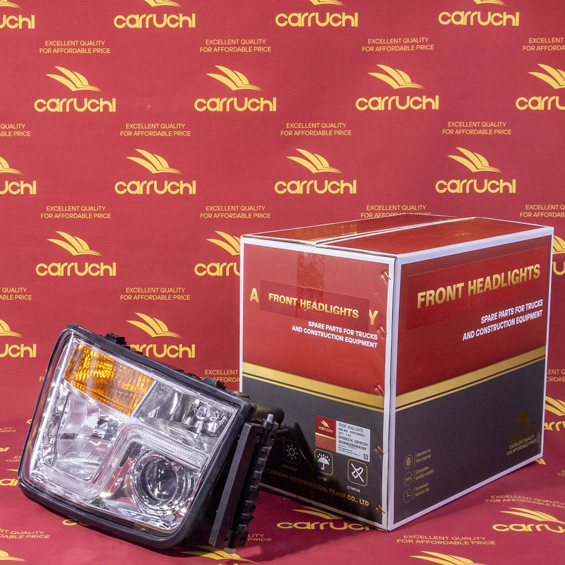 左ヘッドライトアセンブリ Shacman Delong H3000/M3000/L3000/X3000 キャブ照明システム Carruchi ...